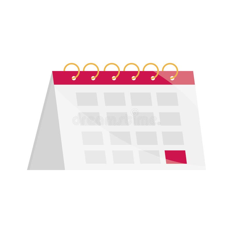 Calendar with Highlighted Day Stock Vector - Illustration of time ...