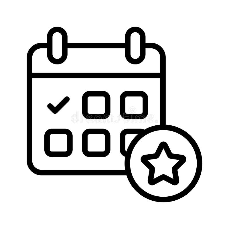 Calendar Highlighting a Specific Event Date Stock Vector - Illustration ...