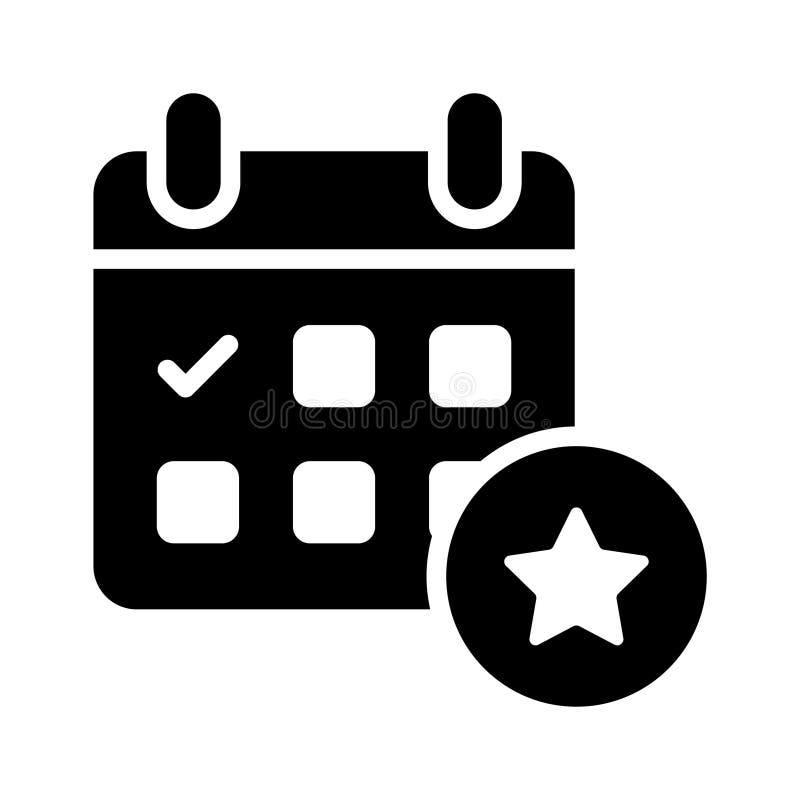 Calendar Highlighting a Specific Event Date Stock Vector - Illustration ...