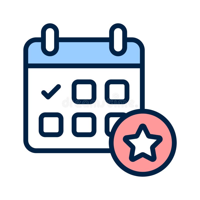 Calendar Highlighting a Specific Event Date Stock Vector - Illustration ...