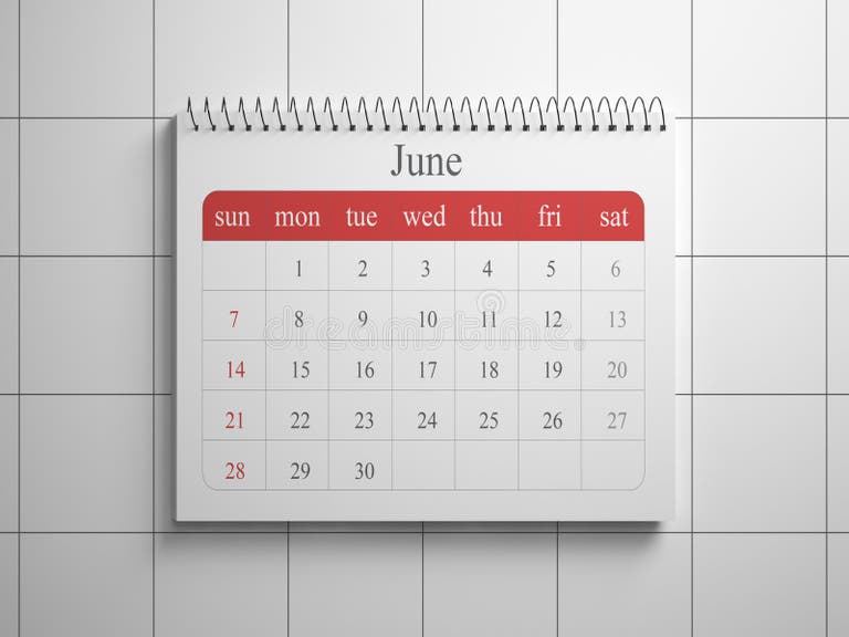 2020 Calendar Horizontal Composition with Copy Space 3rd Render Stock ...