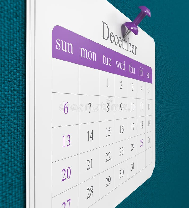 2020 Calendar Horizontal Composition with Copy Space 3rd Render Stock ...