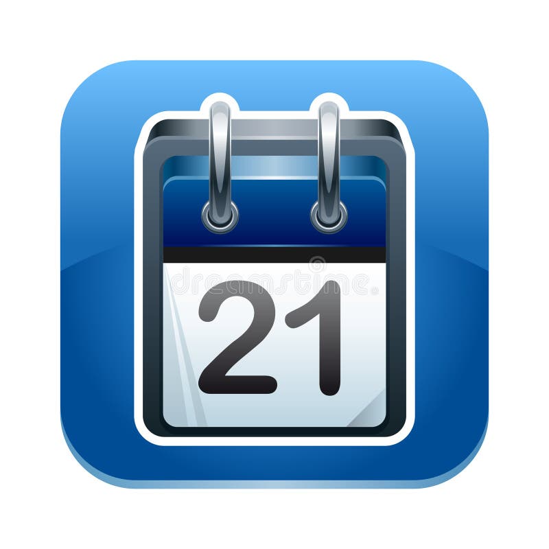 Calendar icon stock vector. Illustration of date, icon - 19110046