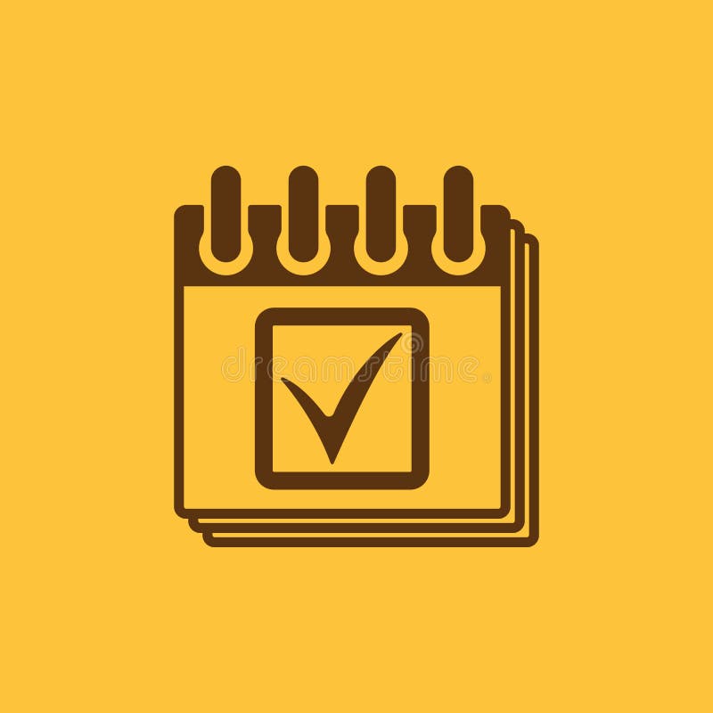 The Calendar Icon. Calendar Symbol Stock Illustration - Illustration of ...