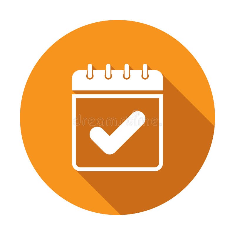 Calendar Icon with Check Sign. Calendar Icon and Approved, Confirm ...
