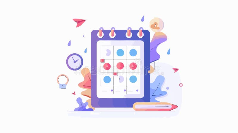 Calendar Icon with Circle Marks: Organize and Track Important Dates ...