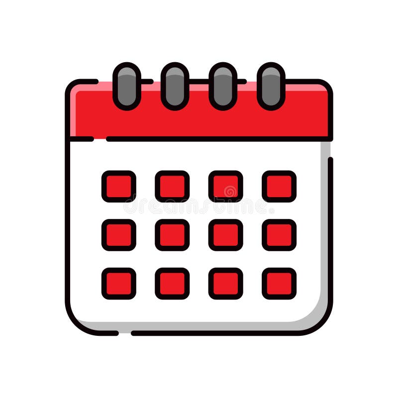 Set of Time and Calendar Icons in Cute Doodle Style Stock Vector ...