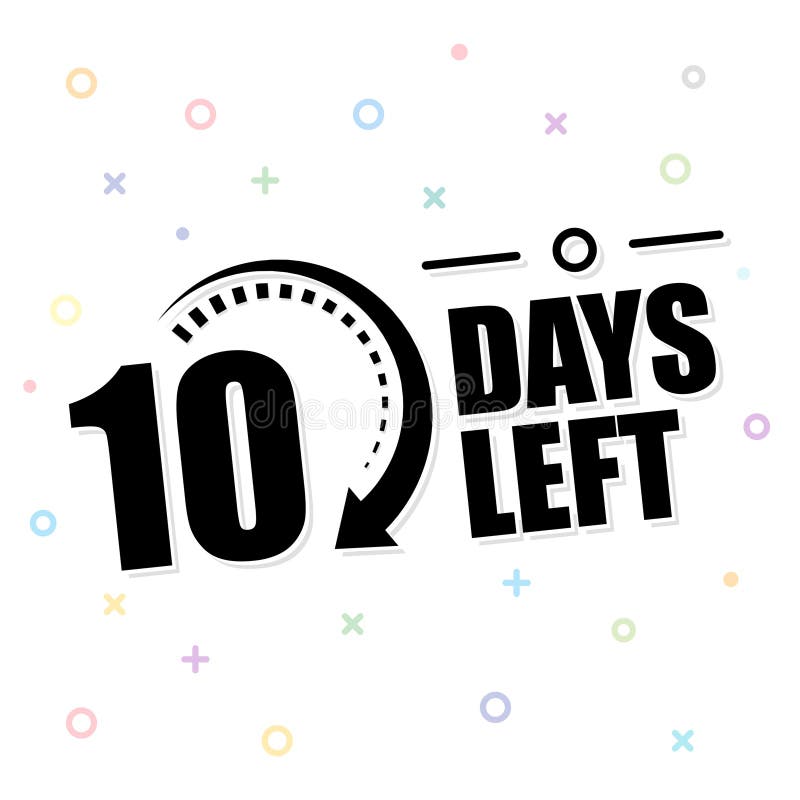 Three Days To Go. No of Days Left To Go Badges Stock Vector ...