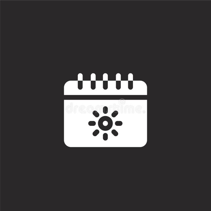 Calendar Icon. Filled Calendar Icon for Website Design and Mobile, App ...