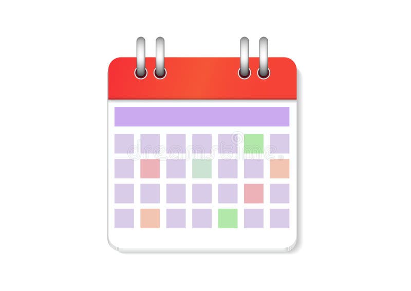 Calendar icon flat design stock vector. Illustration of element - 208290652