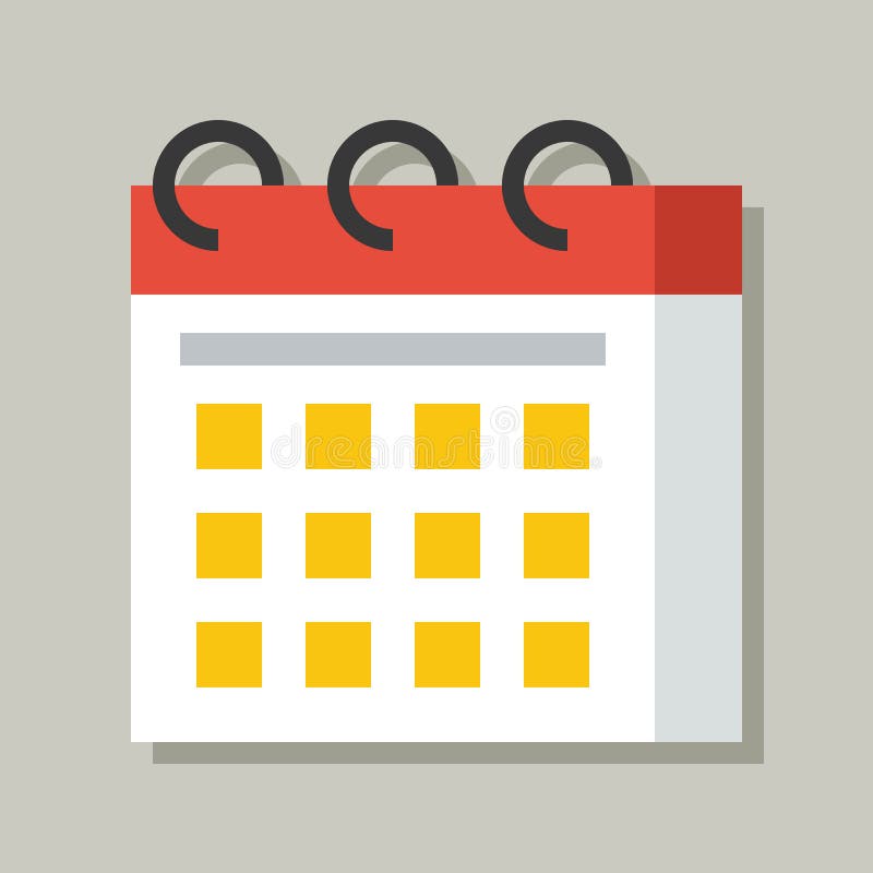 Calendar Icon, Flat Design Vector Pixel Perfect Stock Vector ...