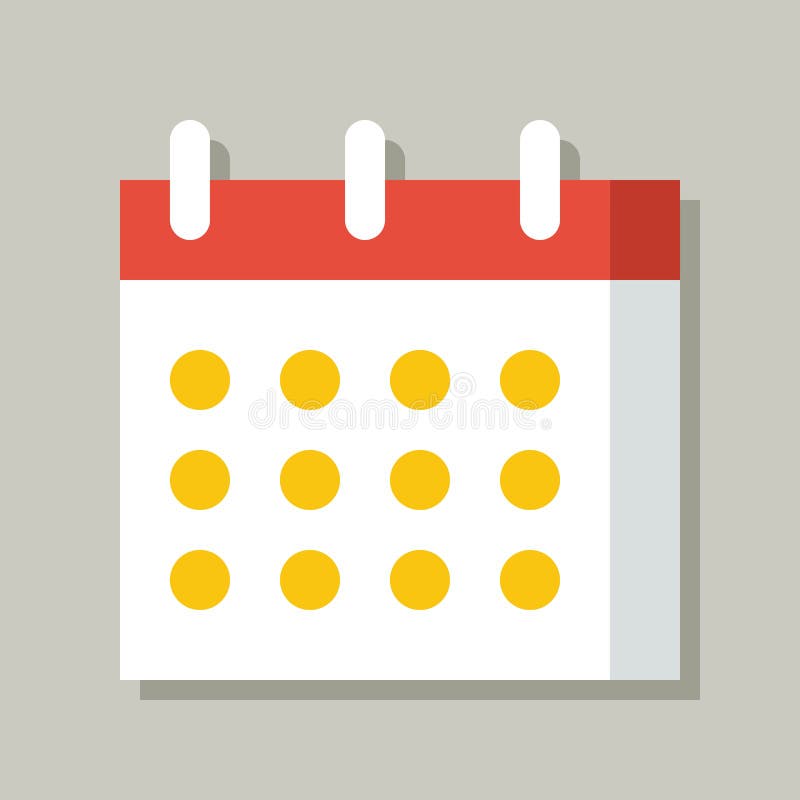 Calendar Icon, Flat Design Vector Pixel Perfect Stock Vector ...