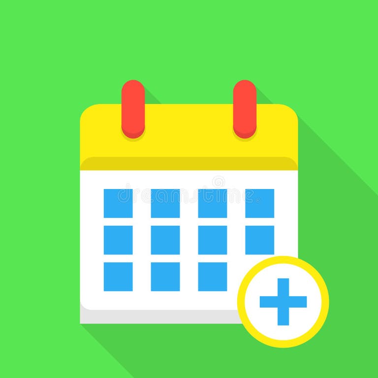 Daily Calendar Icon, Flat Style Stock Vector - Illustration of flat ...