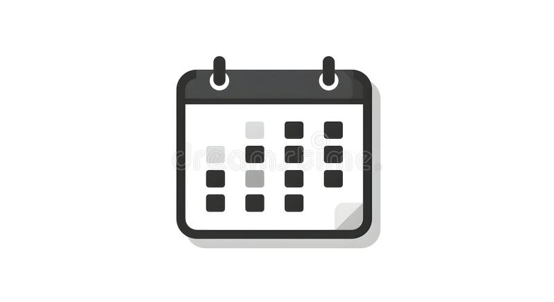 Calendar Icon Illustration Appointment Schedule Flat Design Stock Illustration - Illustration of ...