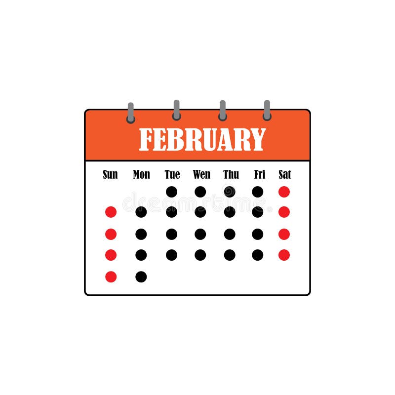 Calendar icon logo vector stock illustration. Illustration of vector ...