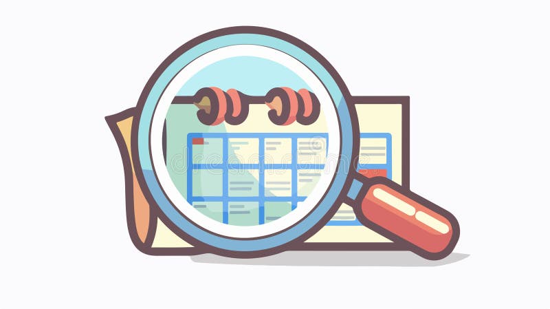 Calendar Icon with Magnifying Glass for Efficient Scheduling and ...