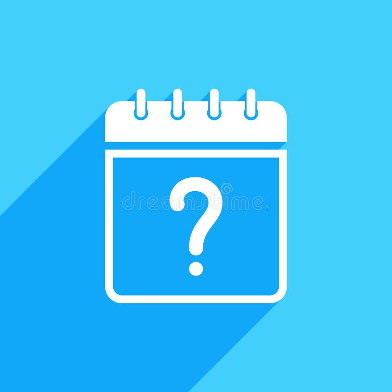 Calendar Icon with Question Mark. Calendar Icon and Help, How To, Info ...