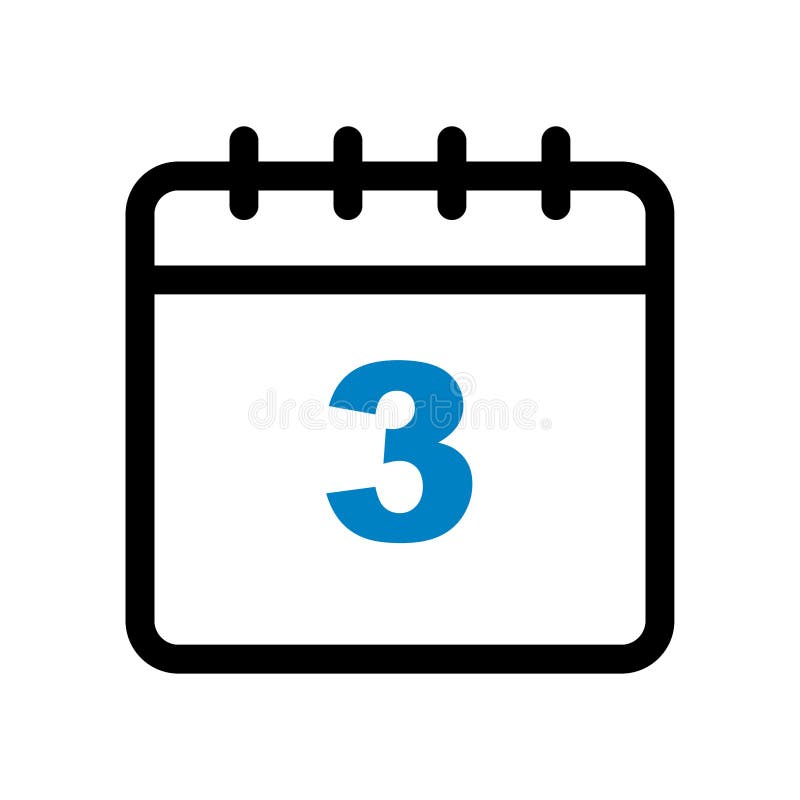 Calendar icon 3rd stock vector. Illustration of icons - 157328374