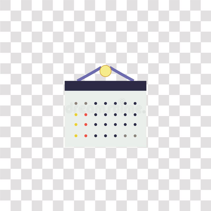 Calendar Icon Sign and Symbol. Calendar Color Icon for Website Design ...