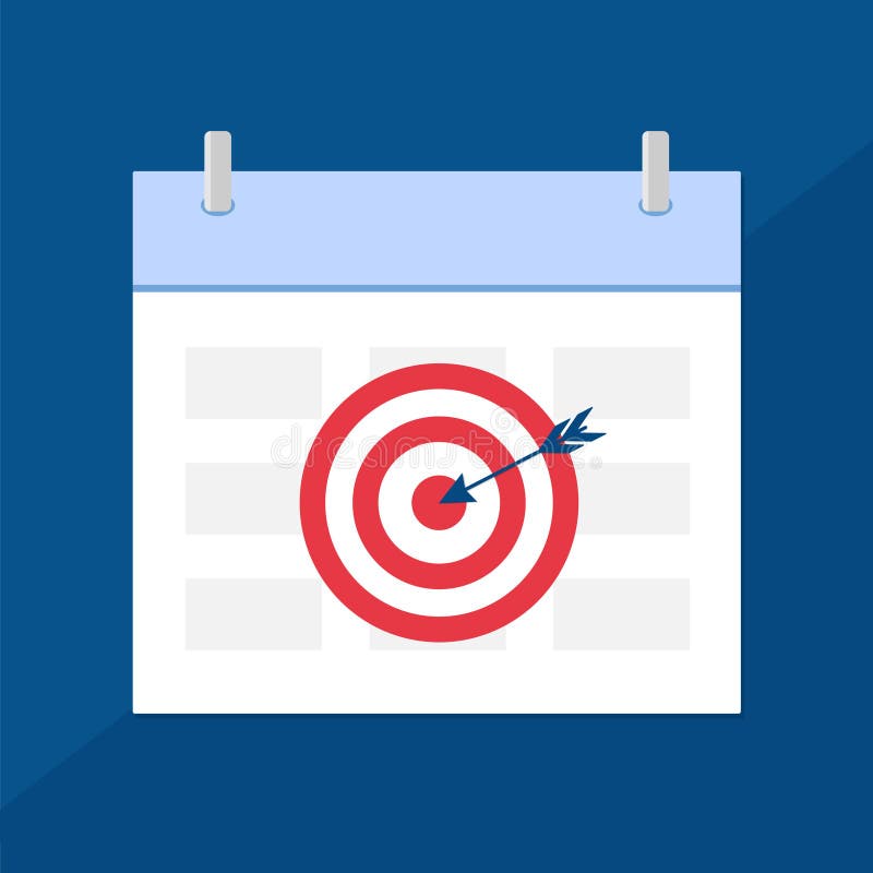 Target Planning Concept Illustration with Hand Drawn Outline Doodle ...