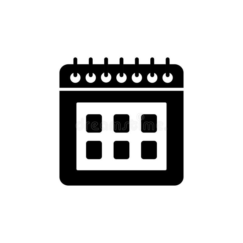 Calendar Icon . Calender Symbol Stock Vector - Illustration of graphic ...