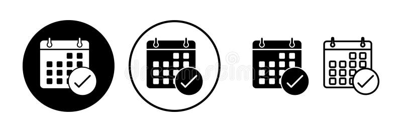 Calendar Icon . Calender Symbol Stock Vector - Illustration of calendar ...