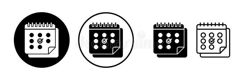 Calendar Icon . Calender Symbol Stock Vector - Illustration of symbol ...