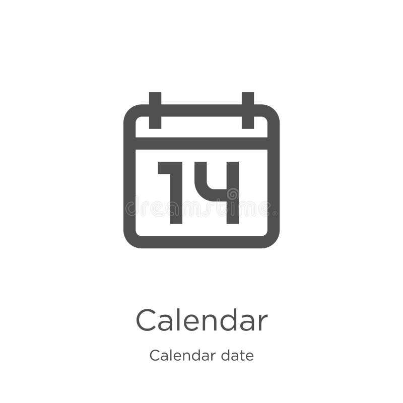 Calendar Icon Outline Collection Stock Illustrations – 15,872 Calendar ...