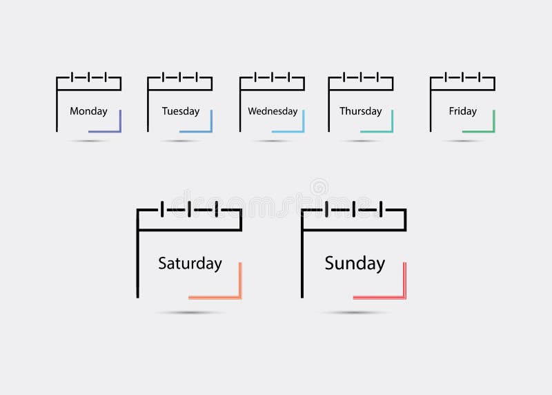 Work Week Calendar Holiday Stock Illustrations – 3,534 Work Week ...