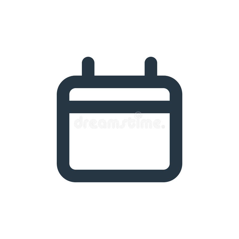 Calendar Icon Vector from Essentials Ui Concept. Thin Line Illustration ...