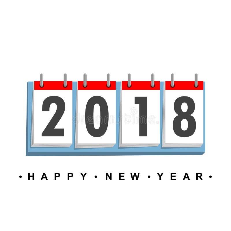 Icon 2018 stock illustration. Illustration of year, goal - 83832127