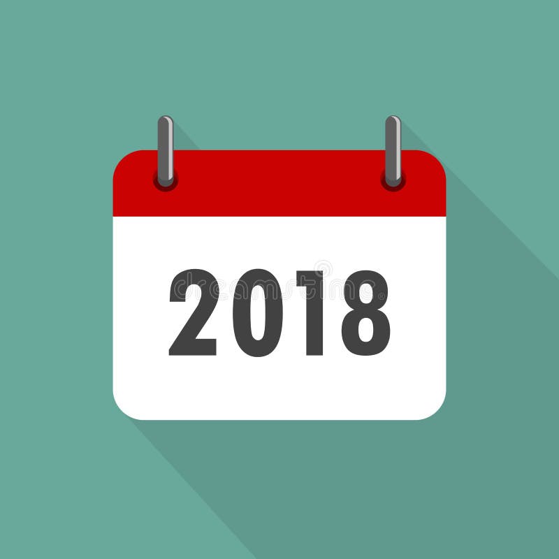 Icon 2018 stock illustration. Illustration of year, goal - 83832127