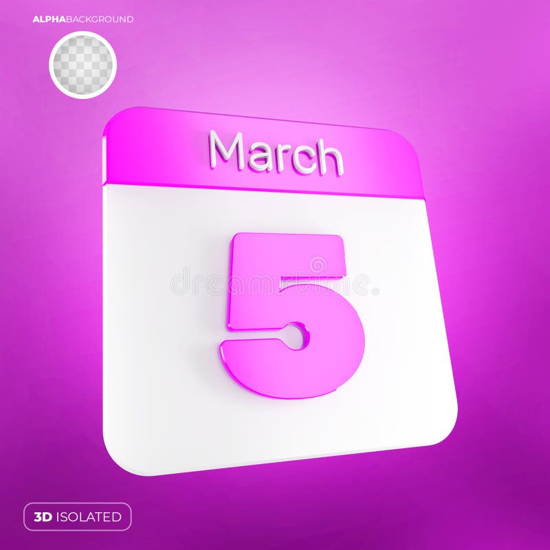 PSD Calendar March 3d Premium Psd Stock Vector - Illustration of office ...