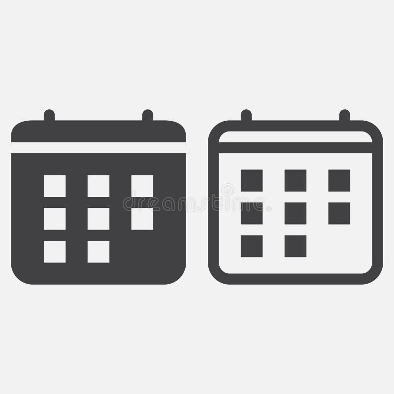 White Calendar Vector Icon Stock Illustrations – 87,702 White Calendar ...