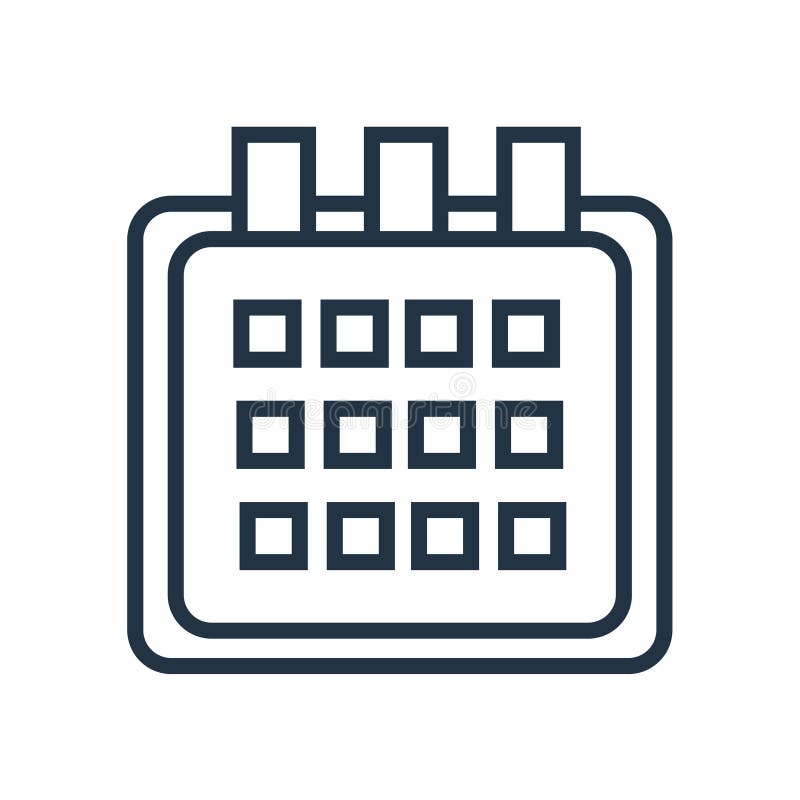 Calendar Icon Thin Png Stock Illustrations – 606 Calendar Icon Thin Png ...