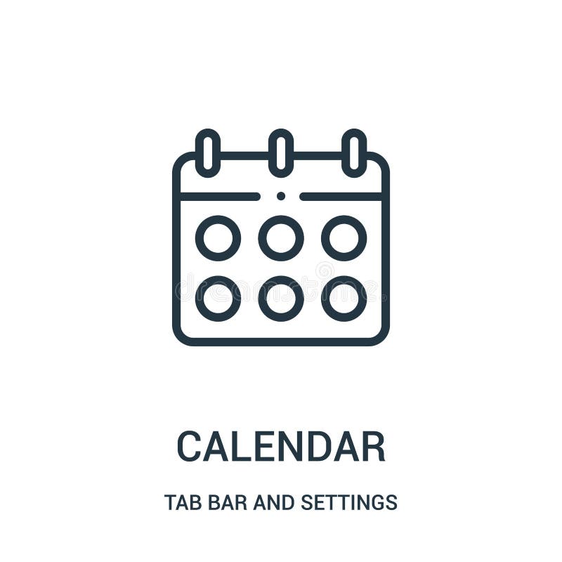Calendar Icon Vector from Business Collection. Thin Line Calendar ...