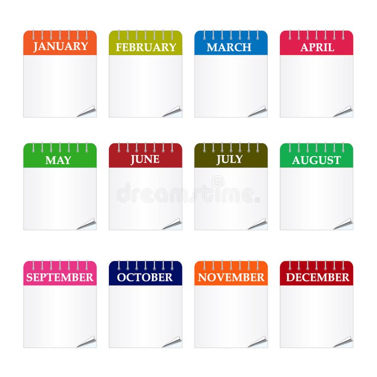 Artistic Calendar Colors Design Stock Illustrations – 612 Artistic ...