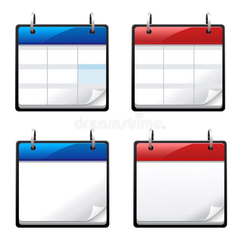 Calendar Icons stock vector. Illustration of icon, white - 20464859