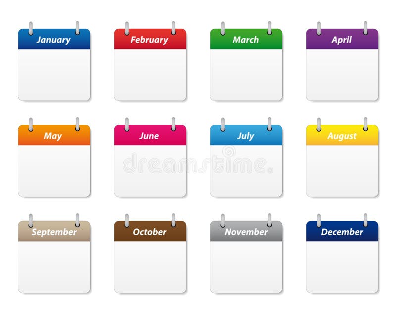 Calendar icons set stock vector. Illustration of date - 36772524