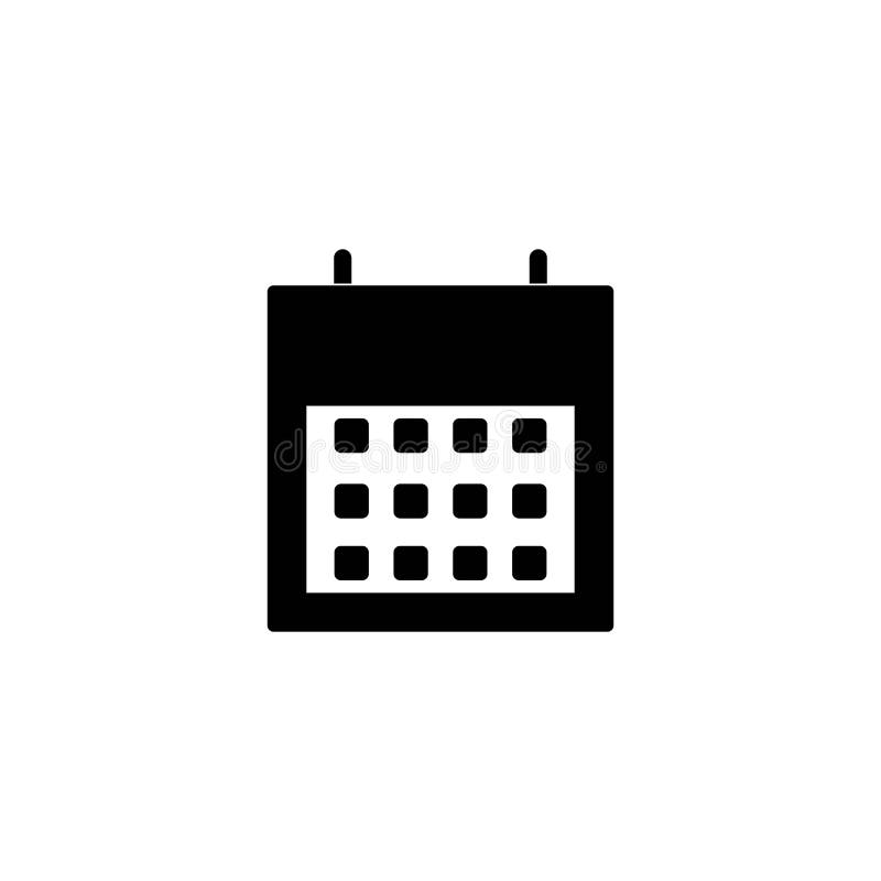 Calendar Illustration Logo Vector Stock Vector - Illustration of month ...