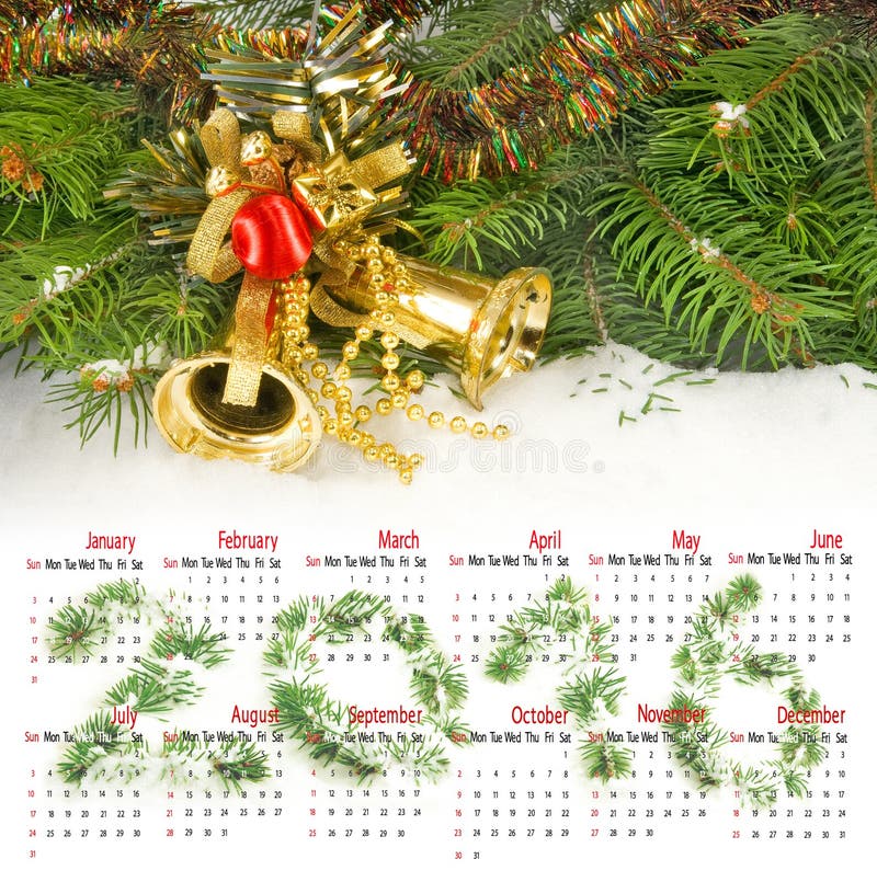2016 Calendar.Image of Christmas Bells Closeup Stock Image - Image of ...
