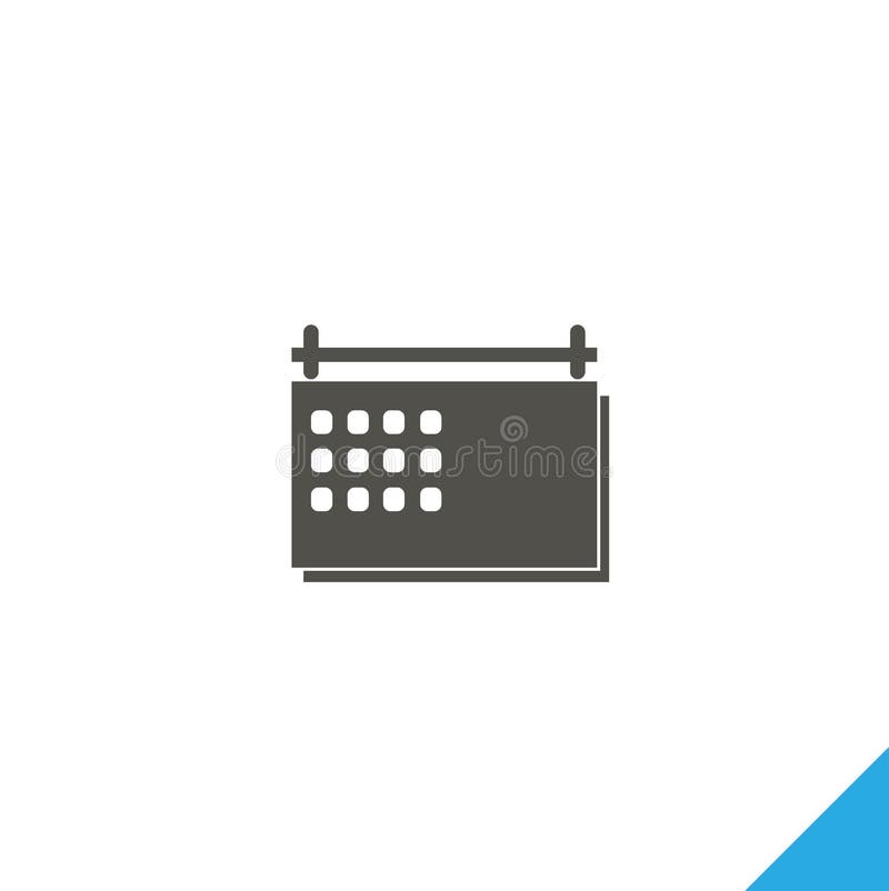 Calendar Isolated Icon. Calendar Design Element Stock Illustration ...