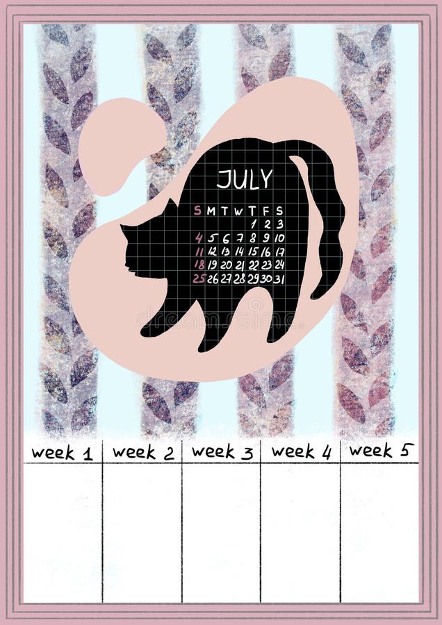 July month stock illustration. Illustration of rendering - 5838178