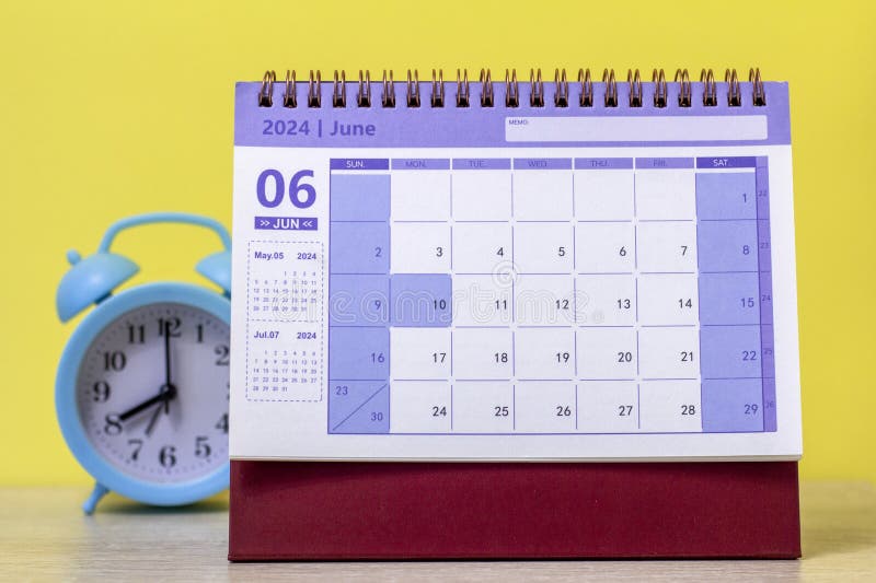 Calendar for June 2024. Desk Calendar for Planning, Scheduling ...