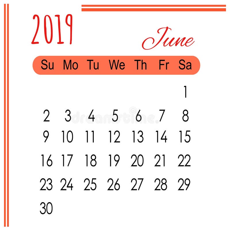 Calendar 2019 down stock vector. Illustration of february - 106654255