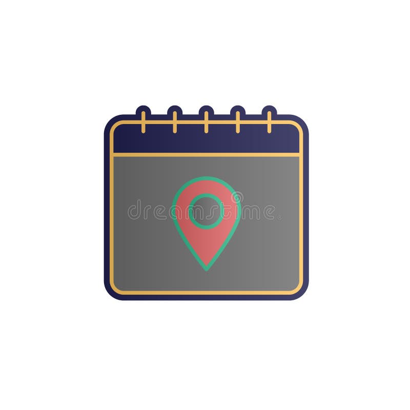Calendar Location Time Icon Stock Illustrations – 1,789 Calendar ...