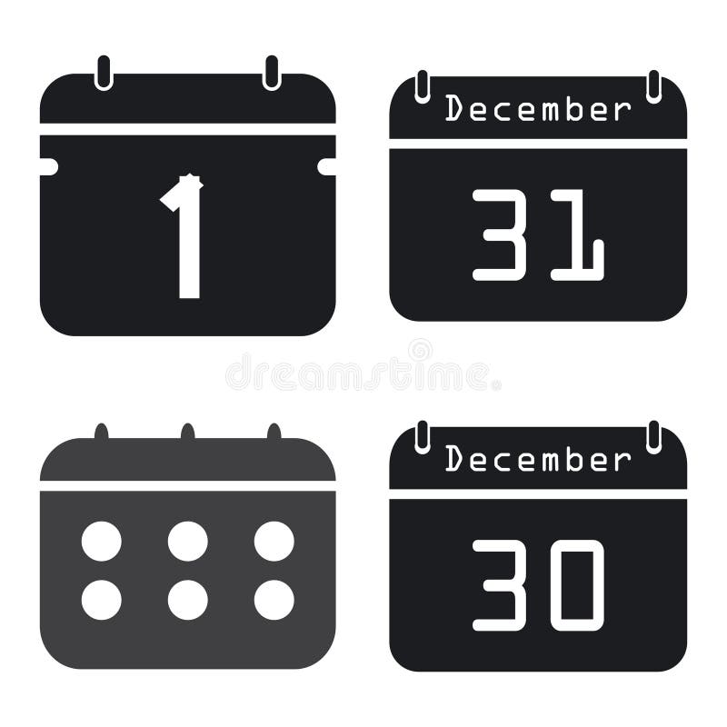 Calendar Template Icon stock vector. Illustration of business - 346579154