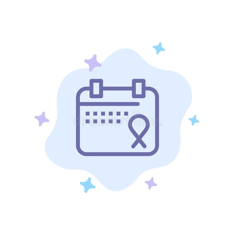 Calendar, Love, Operation, Date Blue Icon on Abstract Cloud Background ...