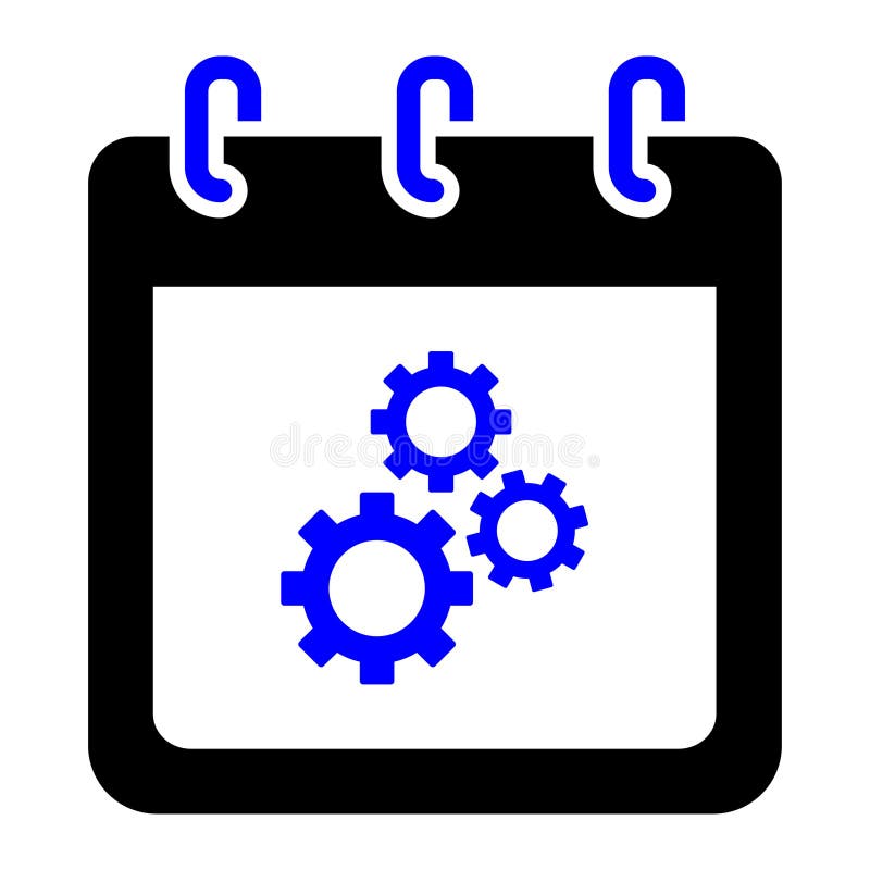 Calendar Management Icon stock vector. Illustration of meticulously ...