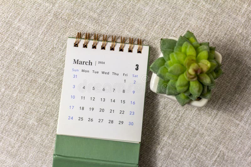 Calendar for March 2024. Desk Calendar for Planning on Your Desktop ...